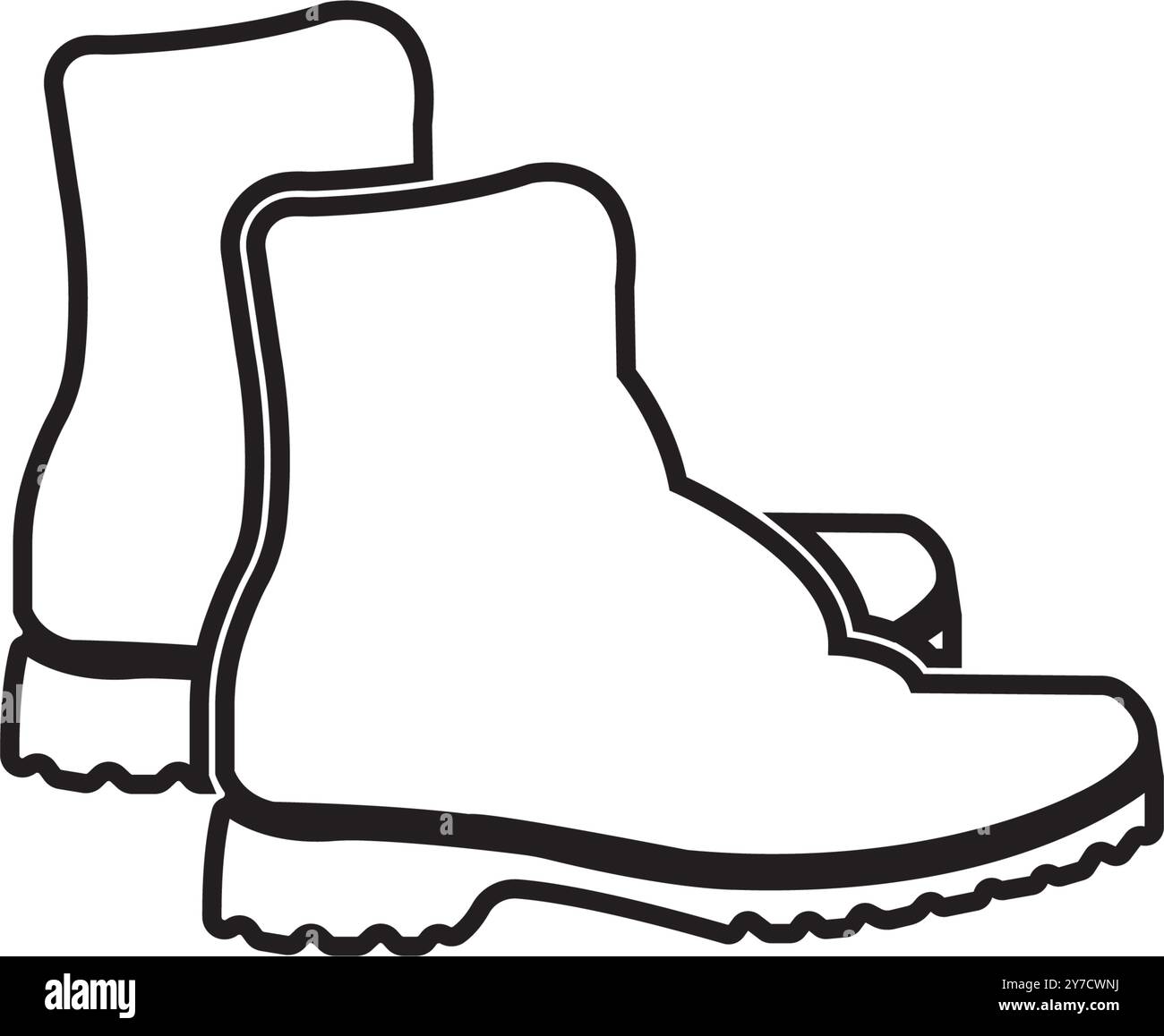 Stiefel logo Schwarzweiß-Stockfotos und -bilder - Alamy