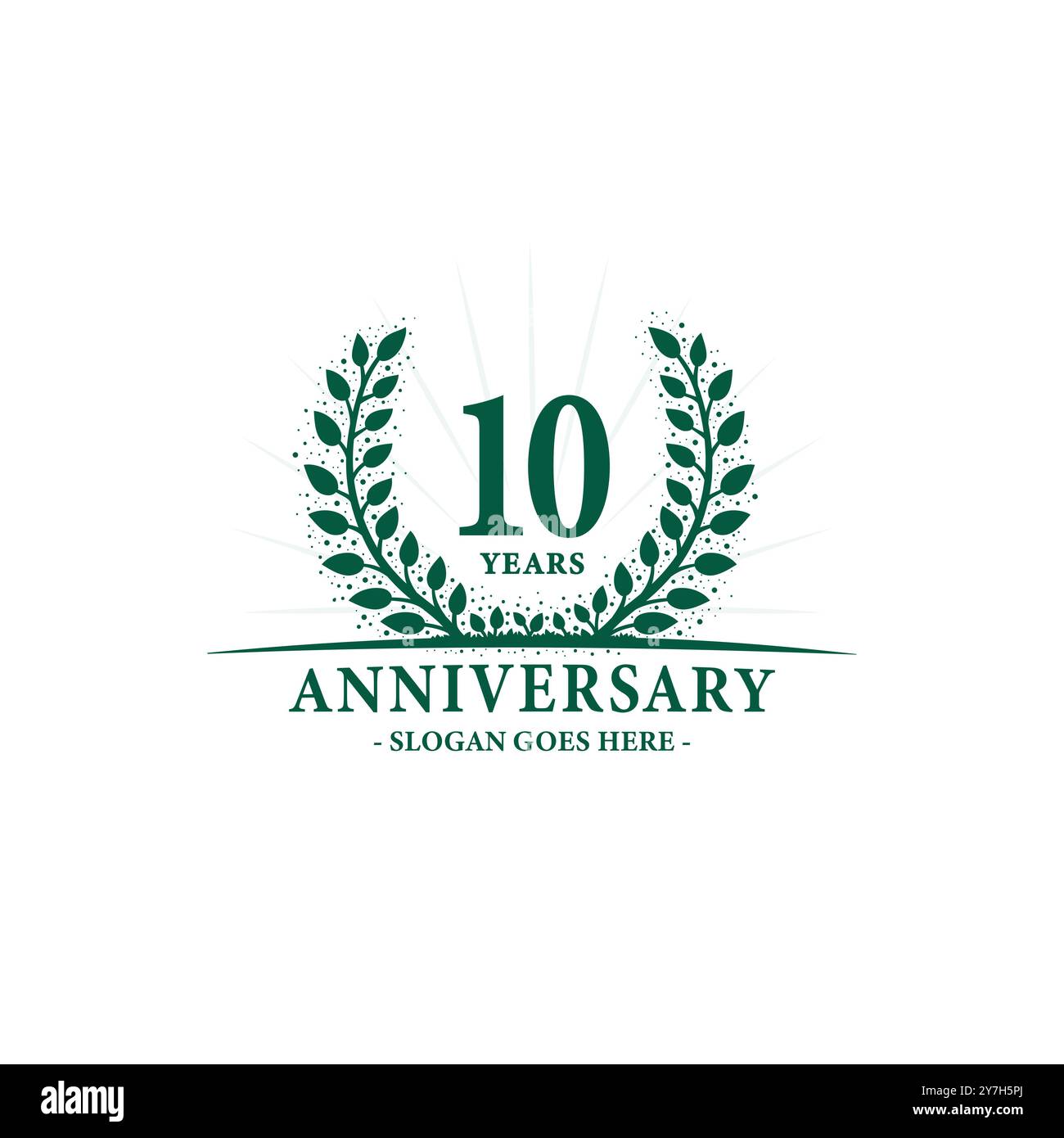 10 Jahre Jubiläum-Logo. Designvorlage zum 10. Jahrestag. Vektor und ...