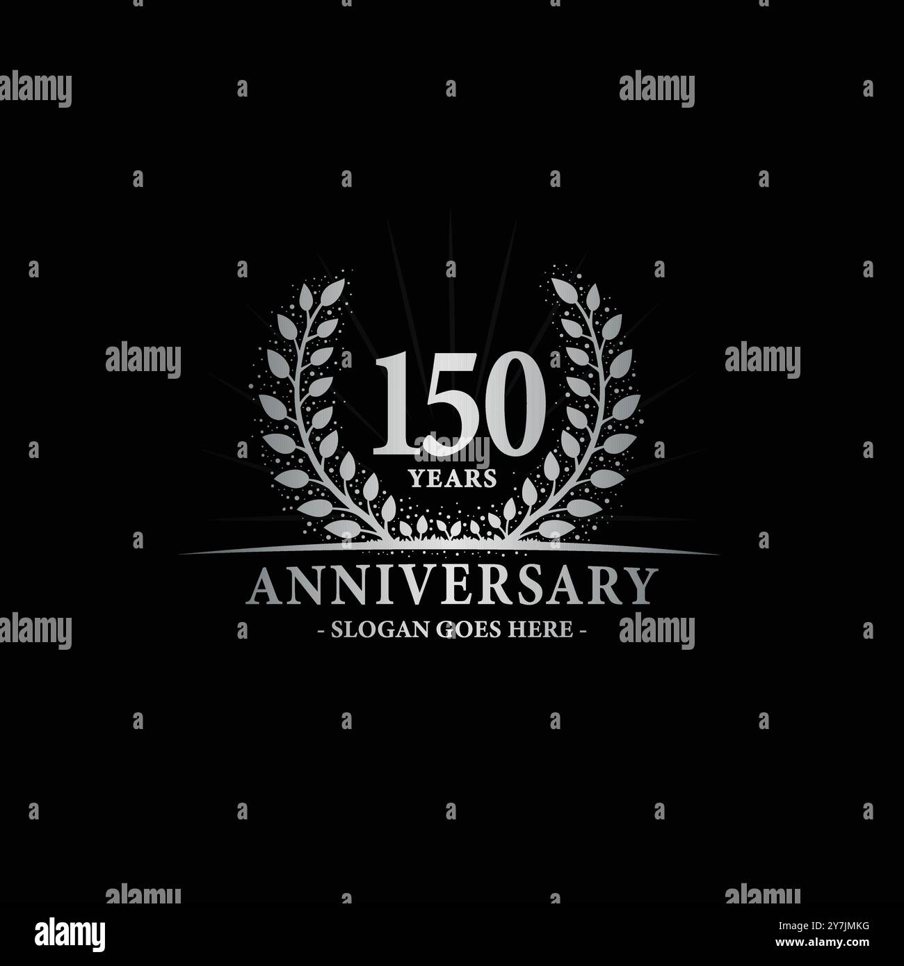 150 Jahre Jubiläum-Logo. Designvorlage zum 150. Jahrestag. Vektor und ...