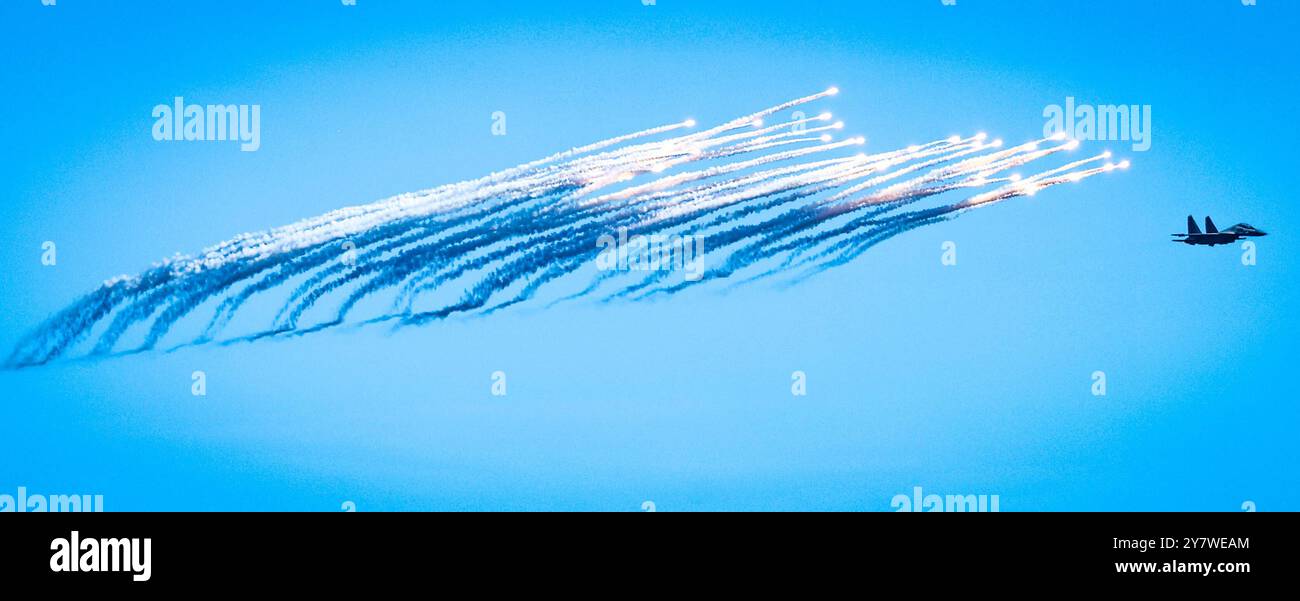 Air Show von IAF die 92. Air Adventure Show Chennai Air Show 2024 der ...