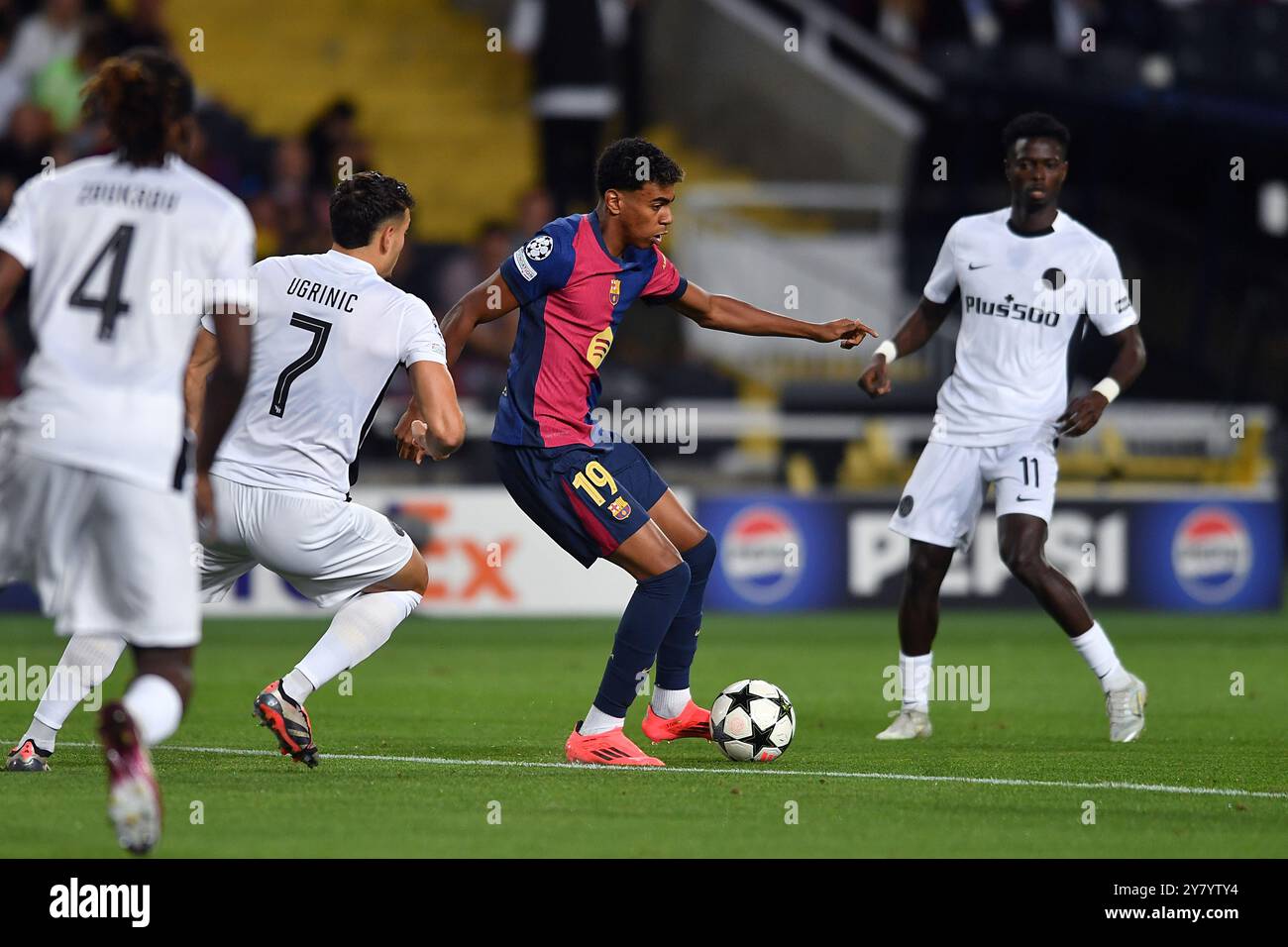 Barcelona, Esp. Oktober 2024. FC BARCELONA gegen BSC Young Boys 1. Oktober 2024 Lamine Yamal (19 ...