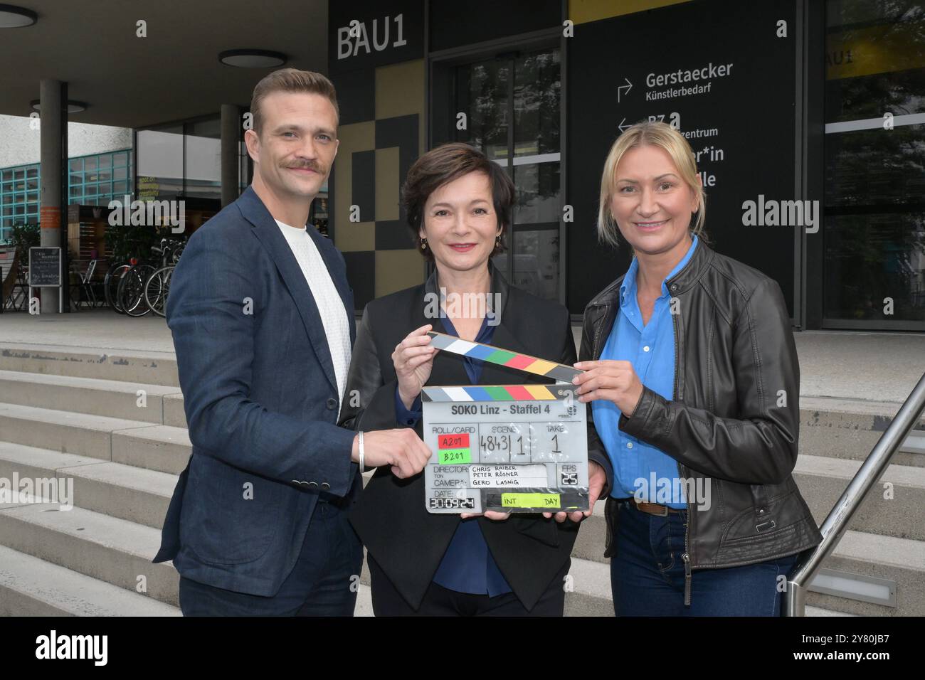 Setbesuch zur Fernsehserie SOKO Linz , des ORF/ZDF, in der alten ...