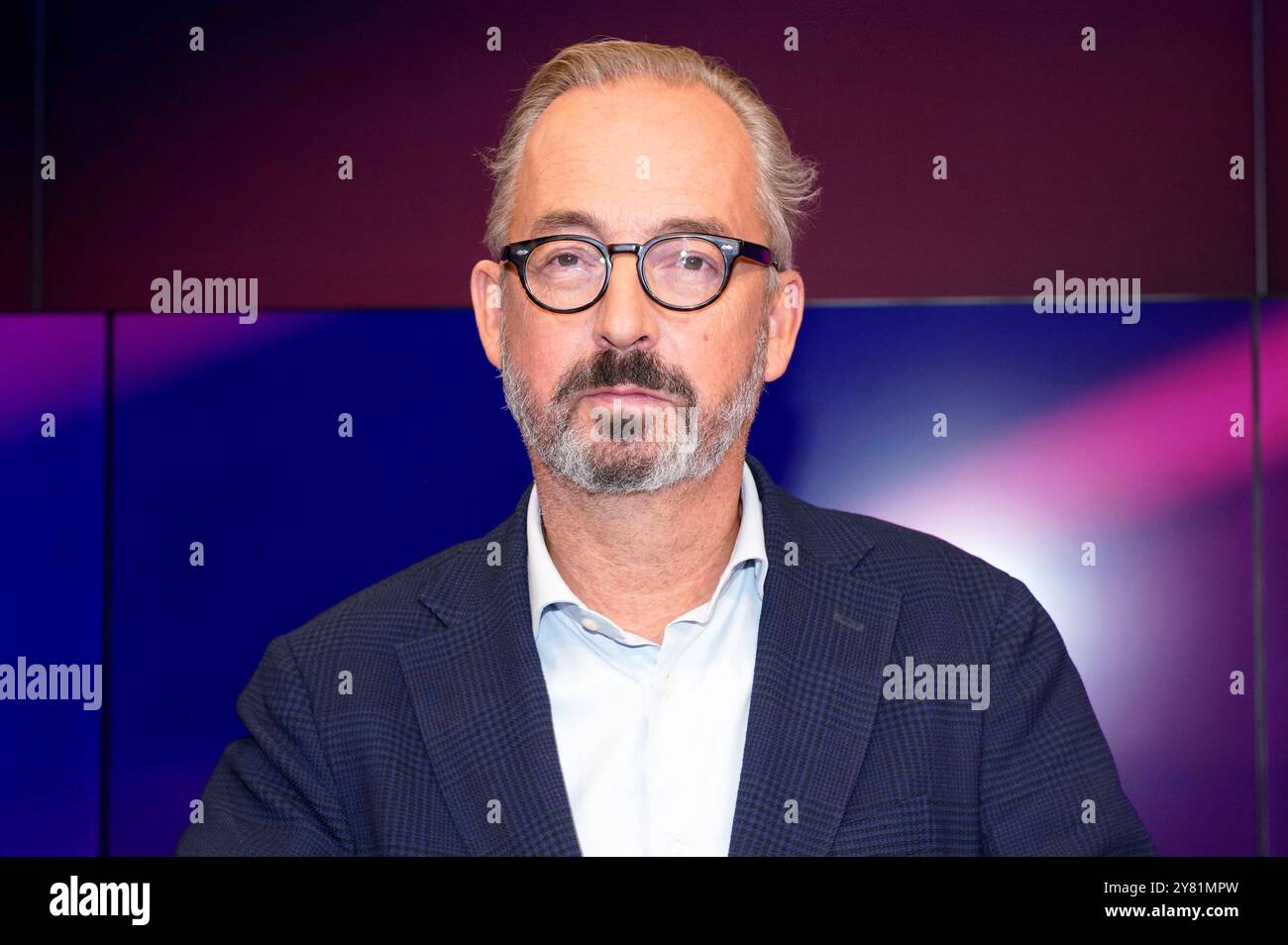 Jan Fleischhauer in der ARD-Talkshow maischberger im Studio Berlin ...