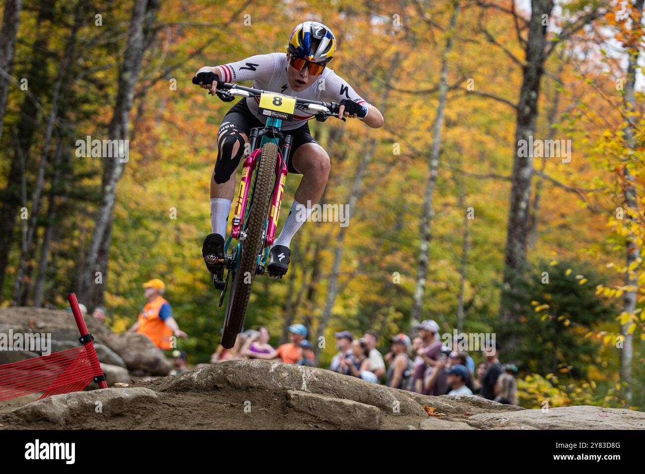 Laura Stigger aus Österreich tritt am 29. September 2024 bei der UCI ...