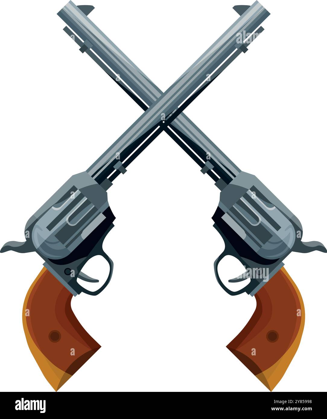 Gekreuzte Revolver Design Clint Peoples' Engraved Smith And Wesson .44