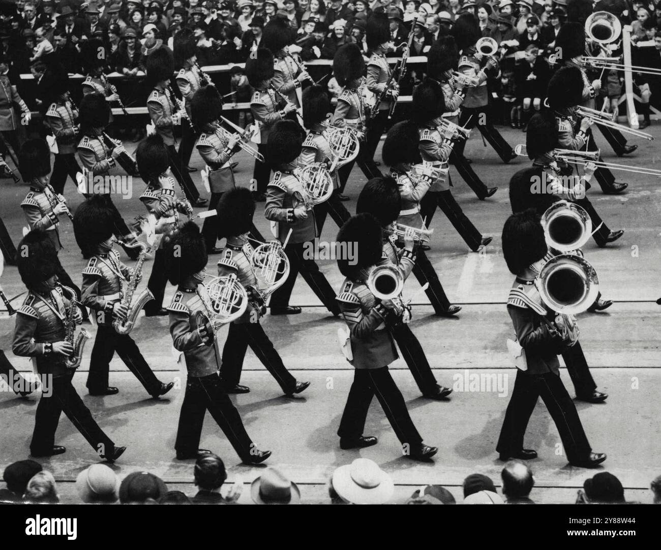Grenadier Guards' Band kommt in Melbourne an -- die weltberühmte Band ...