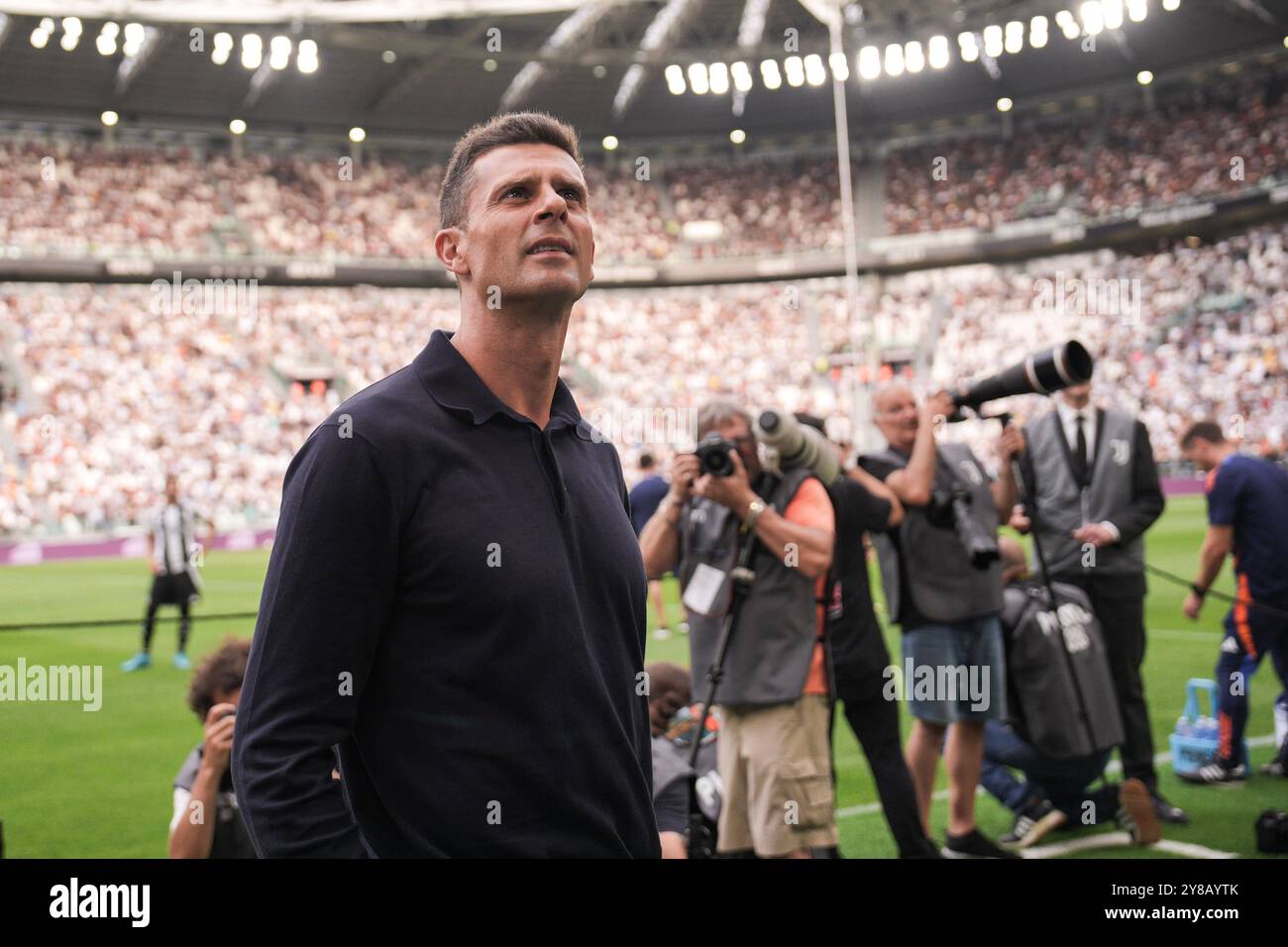 Juventus’ Cheftrainer Thiago Motta vor dem Freundschaftsspiel zwischen ...