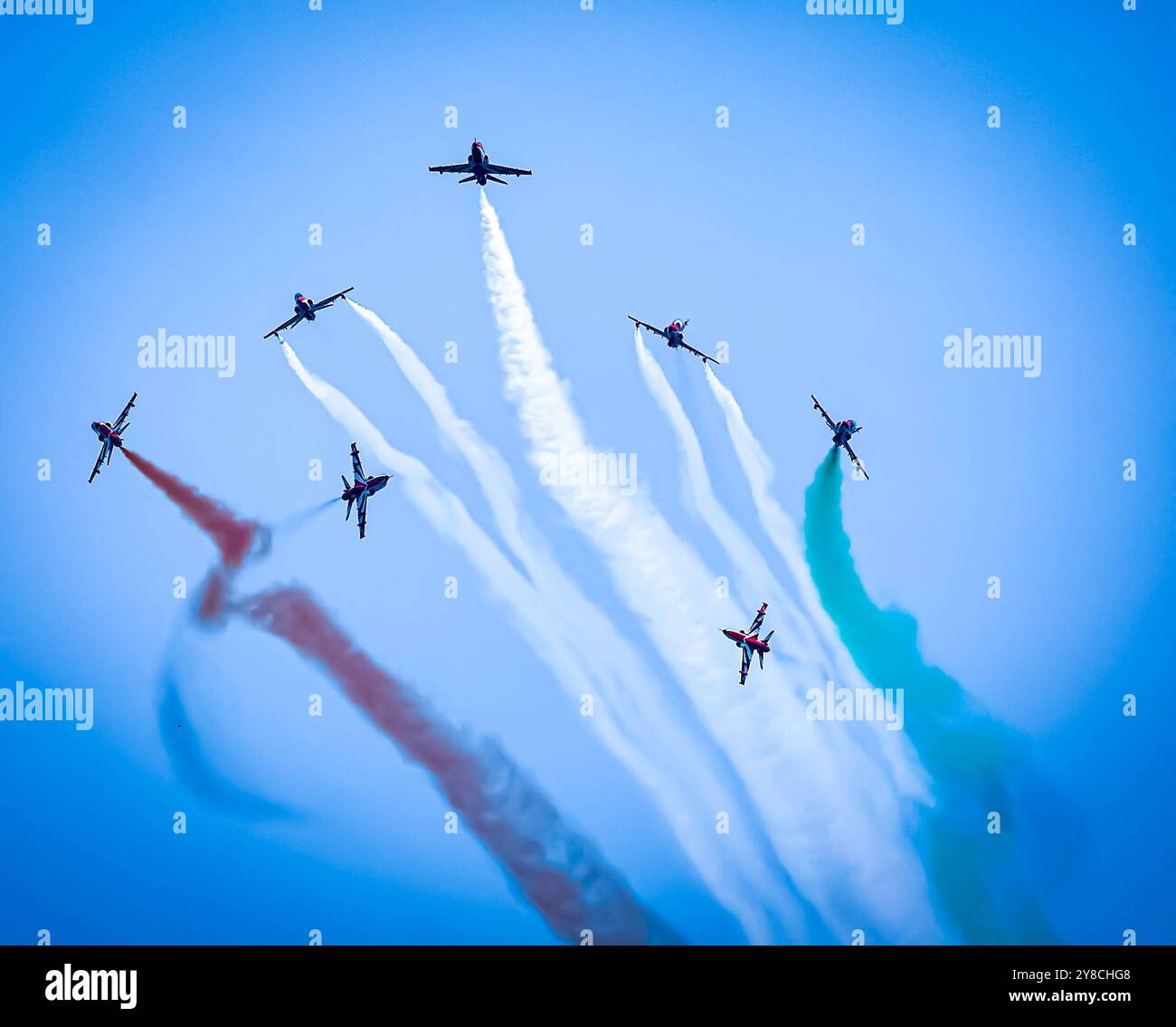 Air Show von IAF die 92. Air Adventure Show Chennai Air Show 2024 der ...