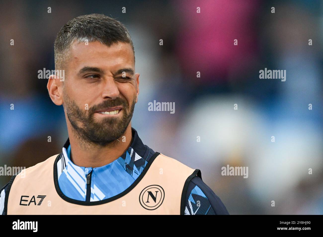 Leonardo Spinazzola vom SSC Napoli sieht beim Spiel der Serie A ...