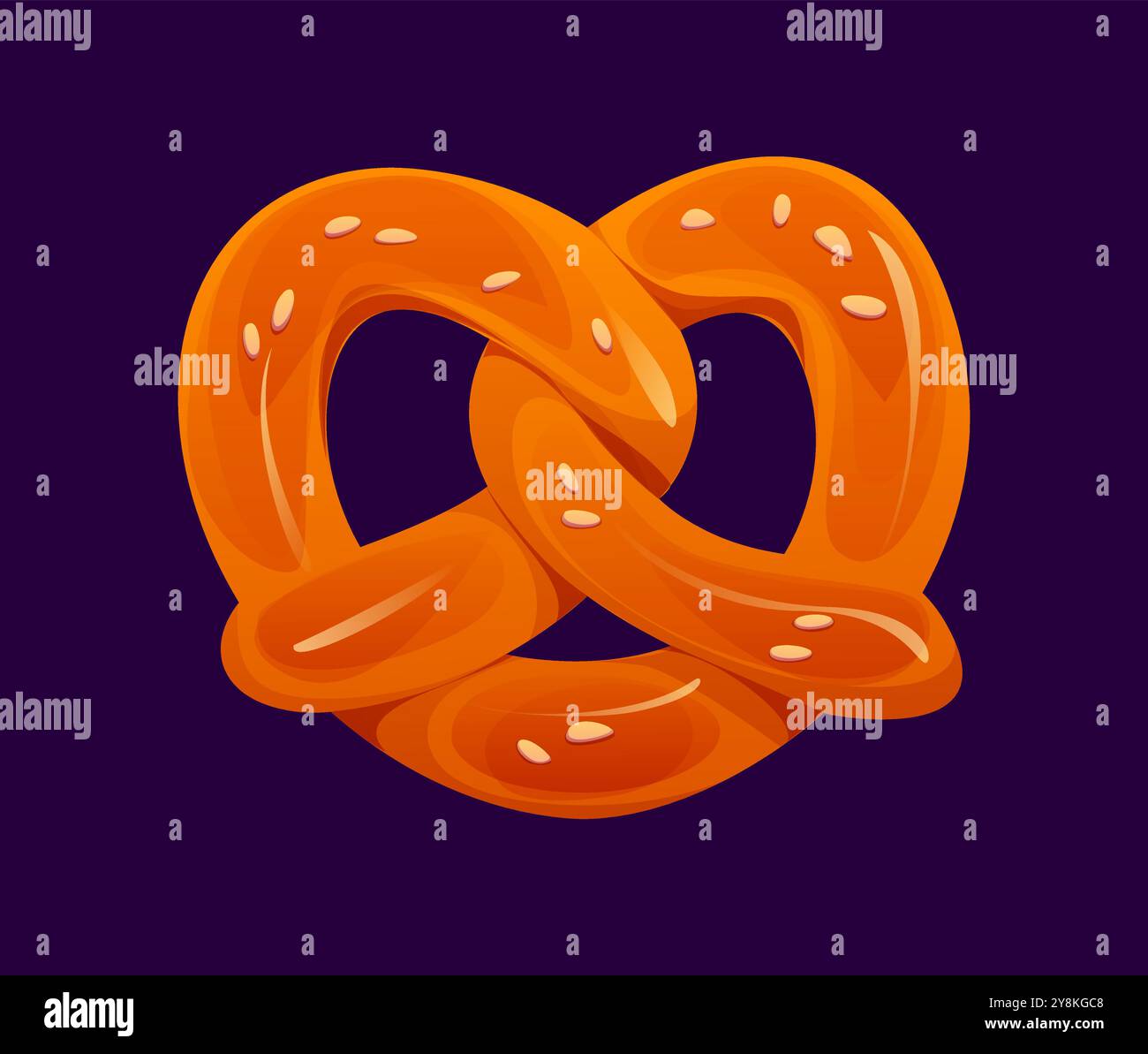 Cartoon Brezel, isolierte Vektor traditionelle Brezel für Oktoberfest ...