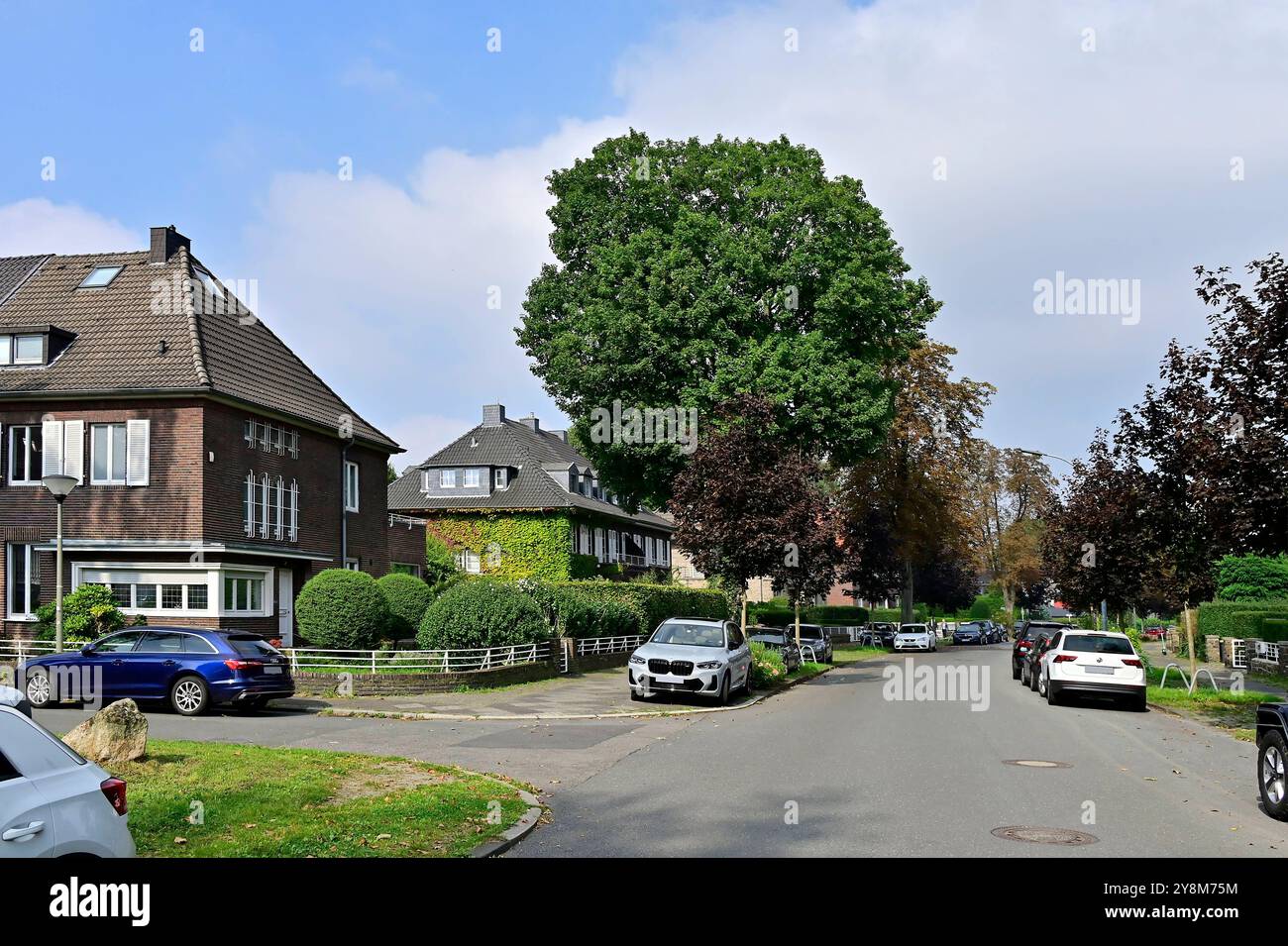 15.09.2024, Deutschland, Nordrhein-Westfalen, Ruhrgebiet, Dortmund. Siedlung Gartenstadt. Die ...