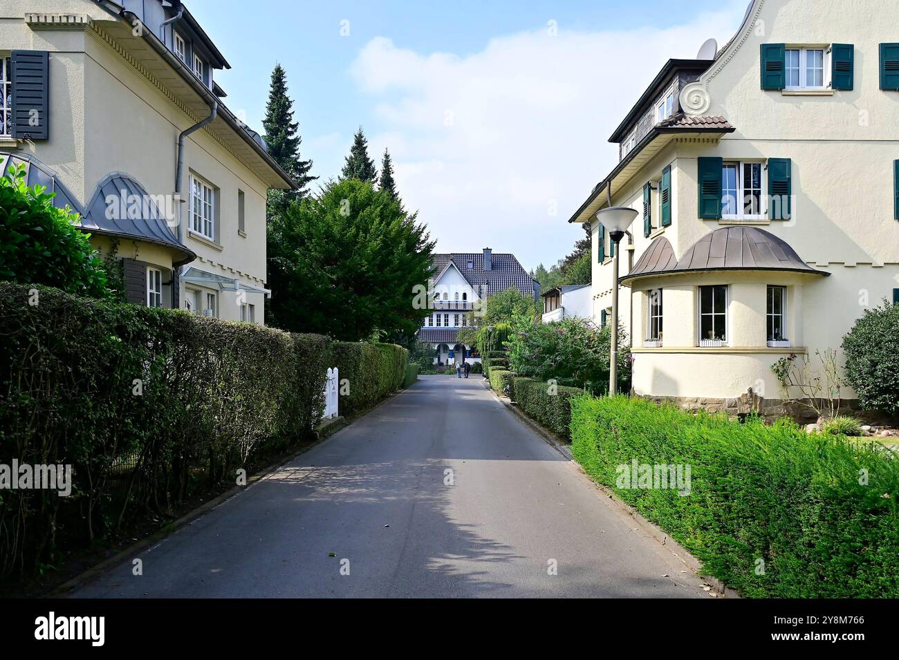 15.09.2024, Deutschland, Nordrhein-Westfalen, Ruhrgebiet, Dortmund. Siedlung Gartenstadt. Die ...