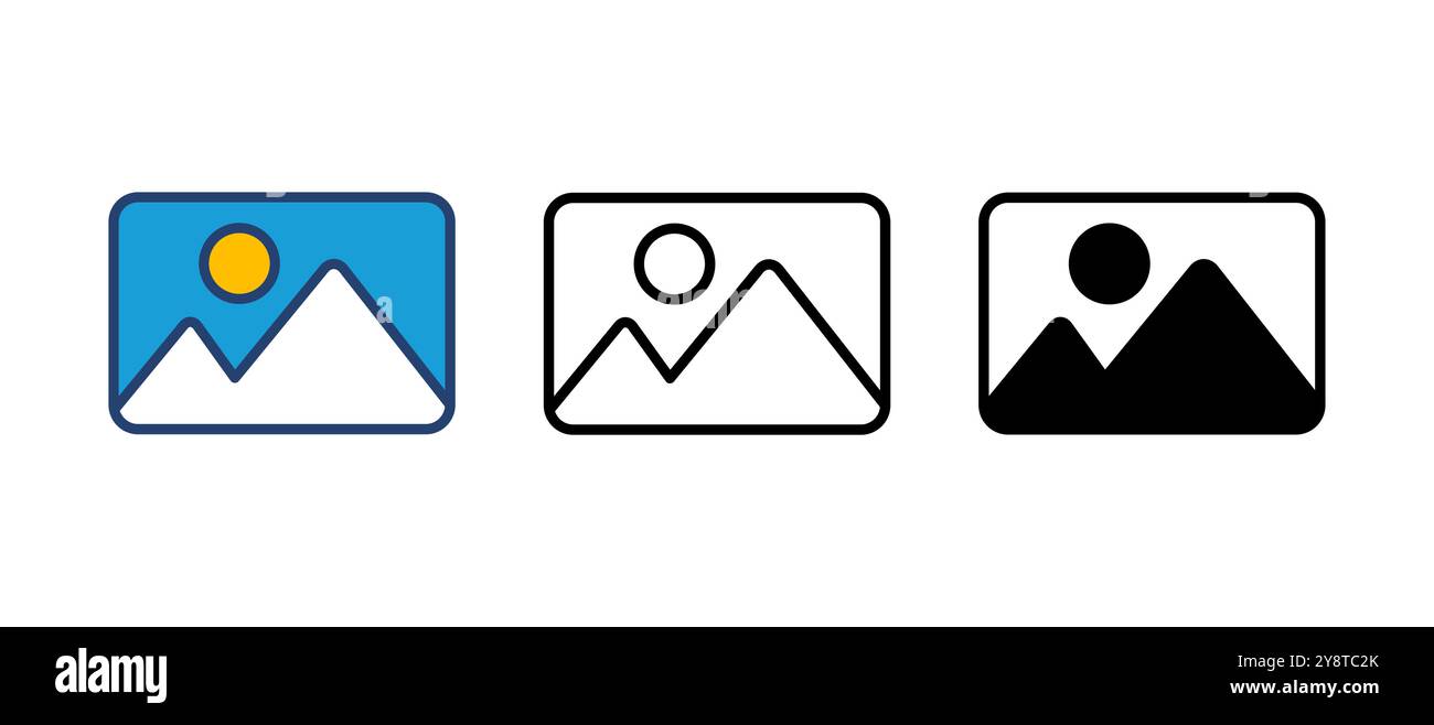 Bild Symbol Vektor. Fotogalerie Symbol Symbol Symbol Stock-Vektorgrafik ...