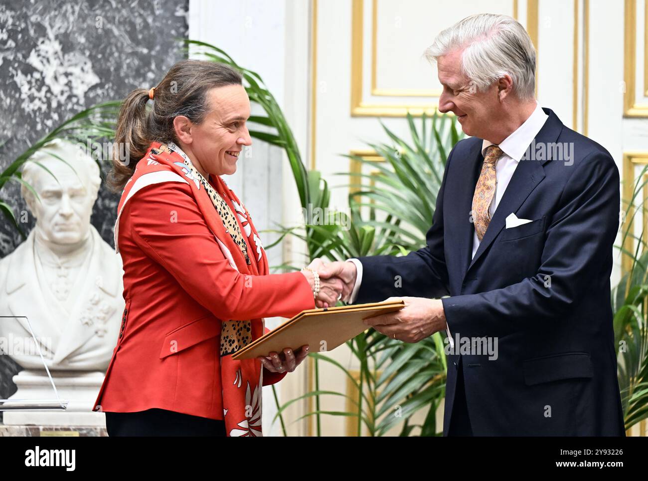 Brüssel, Belgien Oktober 2024. Professor Veronique Van Speybroeck und ...