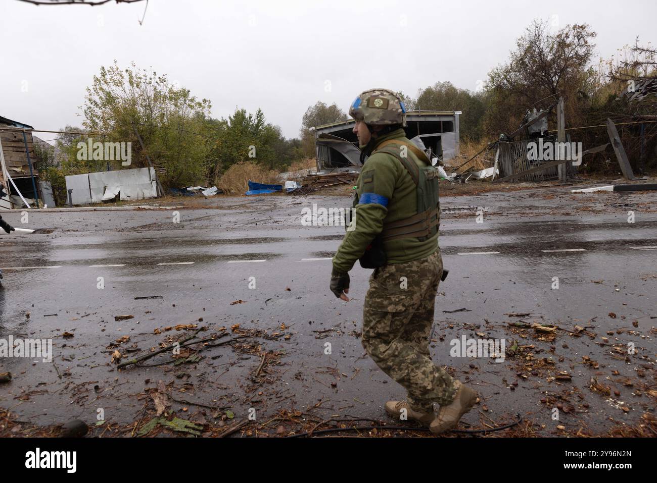 Suzhan, Russland. Oktober 2024. Der Unterschlupf wird vom Büro des Kommandanten organisiert, wo ...