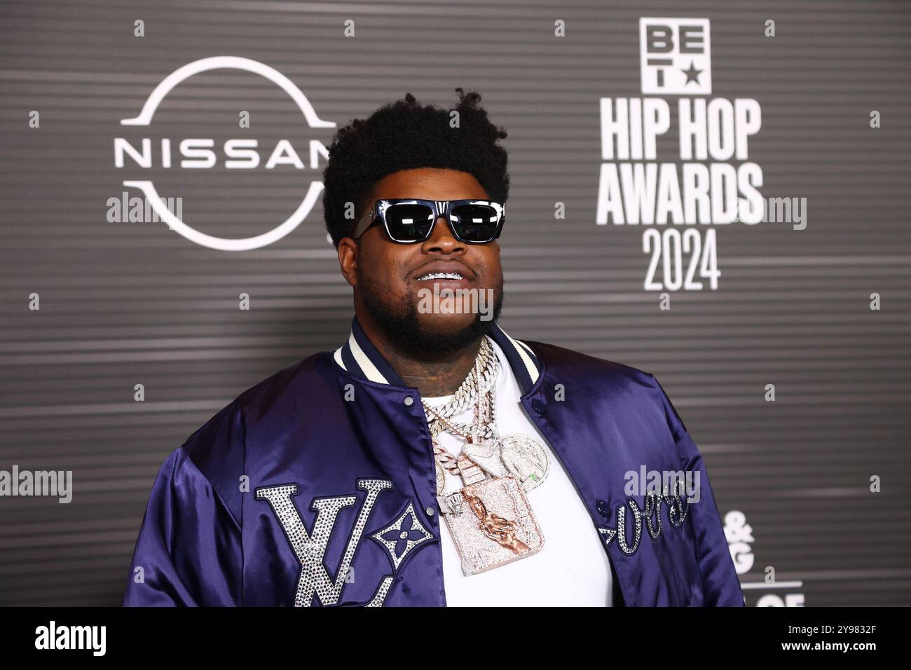 Las Vegas, Usa. Oktober 2024. Bossman Dlow kommt für die BET Hip Hop ...