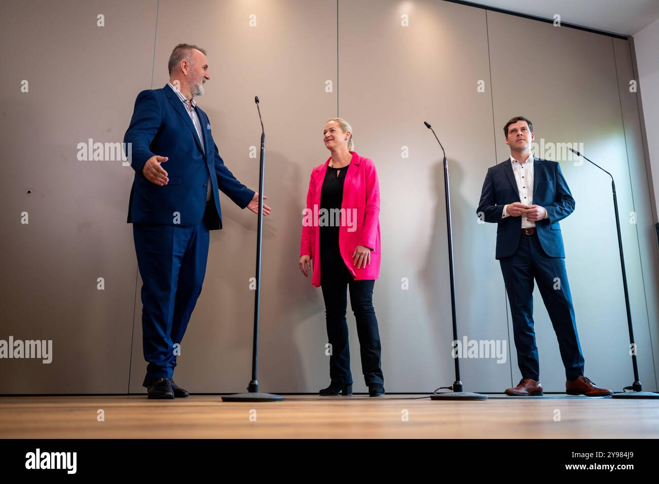 SONDIERUNG IN THÜRINGEN ZWISCHEN CDU, BSW UND SPD 09/10/2024 - Erfurt ...