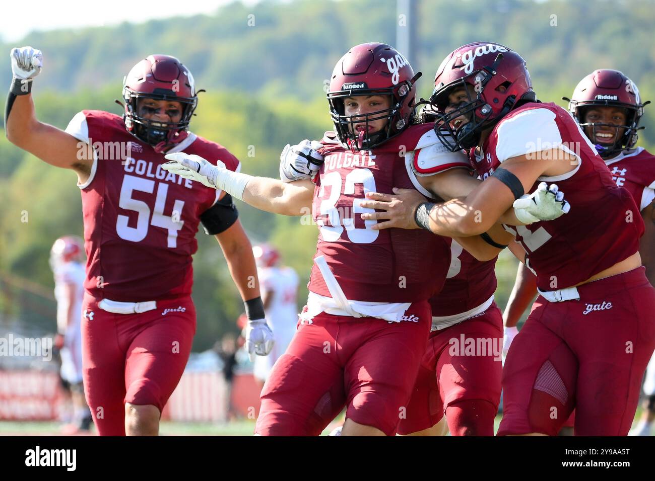 Hamilton, NY, USA. September 2024. Colgate Raiders Linebacker Brody ...