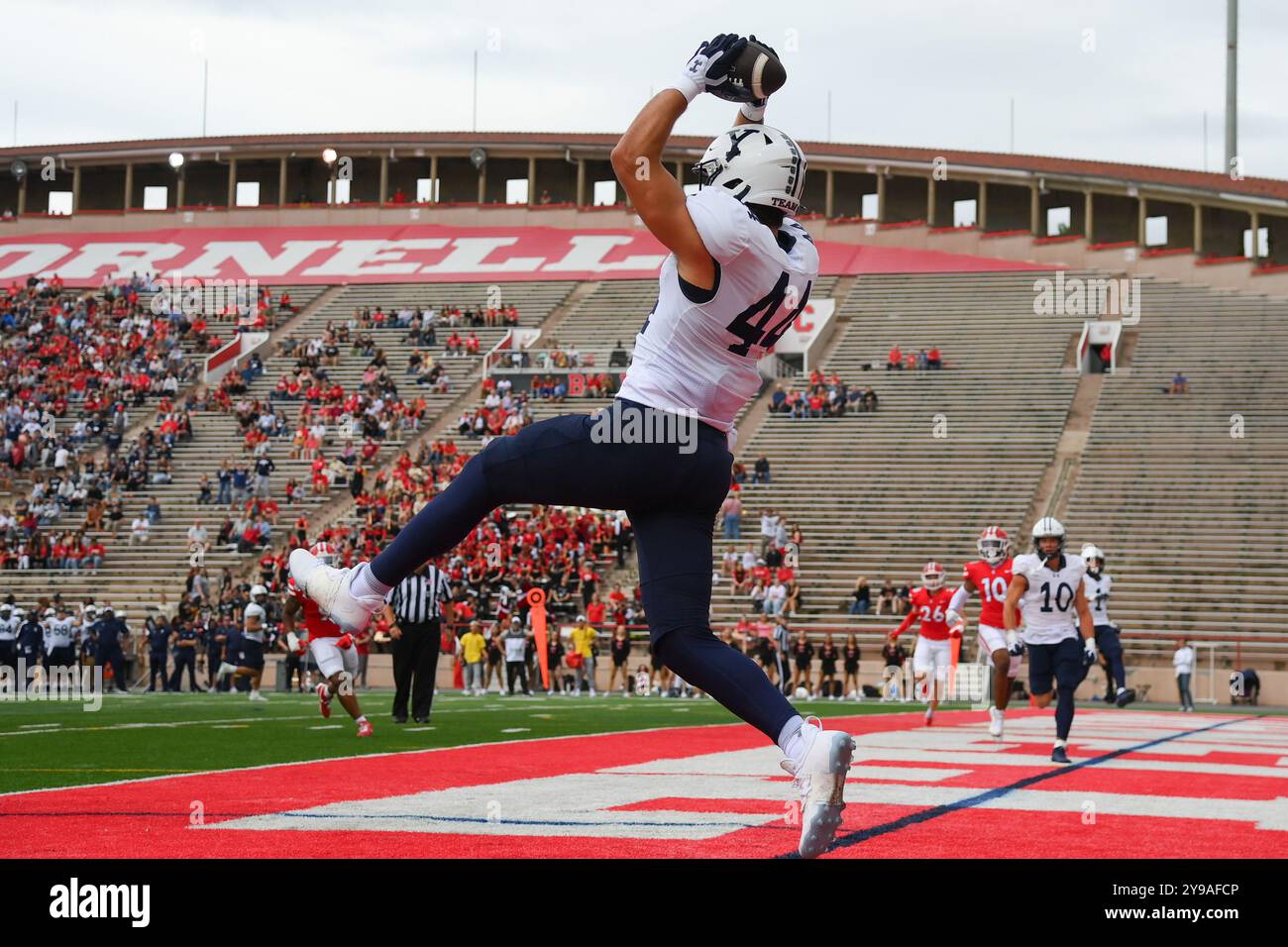 Ithaca, NY, USA. September 2024. Yale Bulldogs Tight End Ry Yates (44 ...