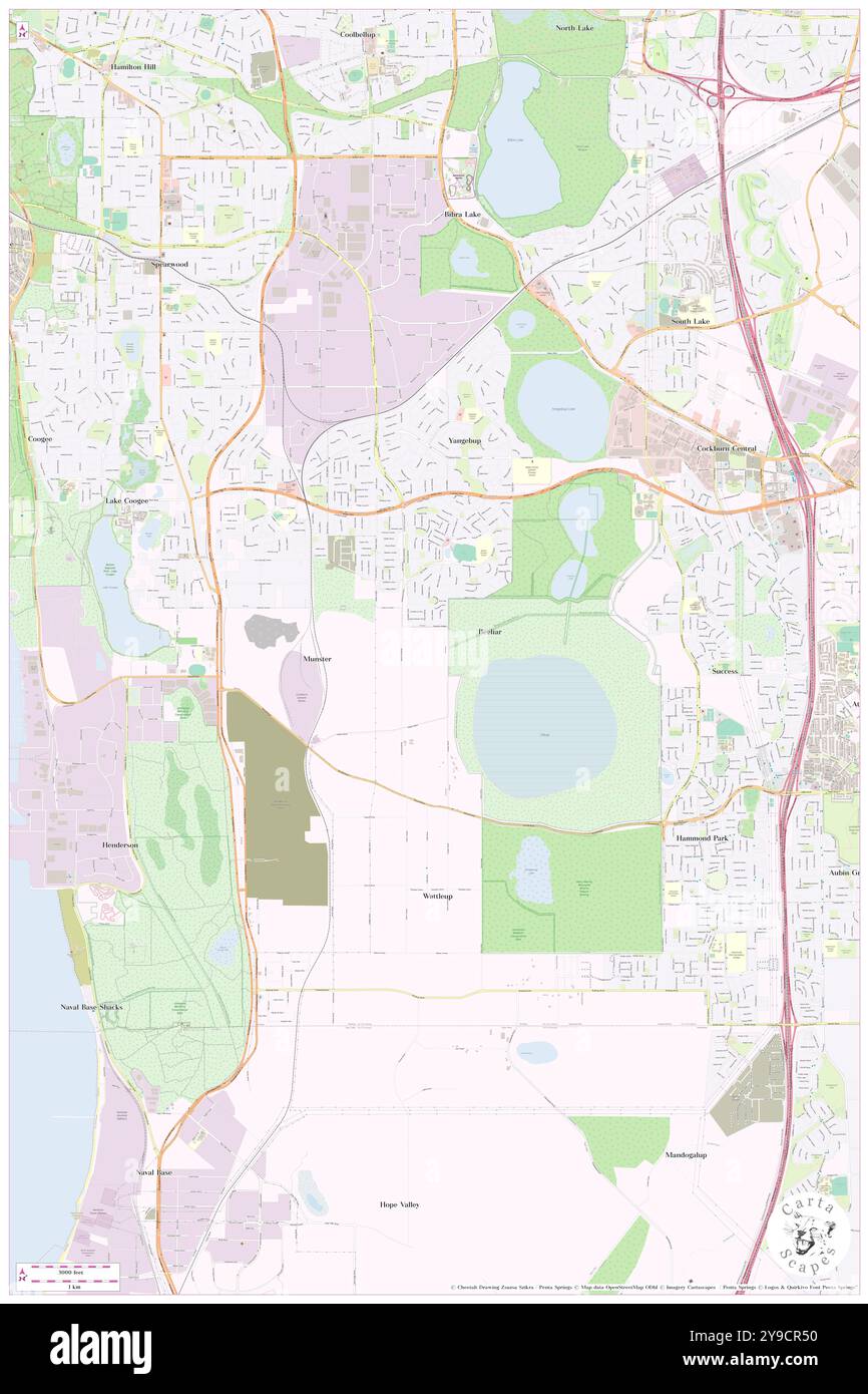 Beeliar, City of Cockburn, AU, Australien, Western Australia, s 32 8' 0 ...