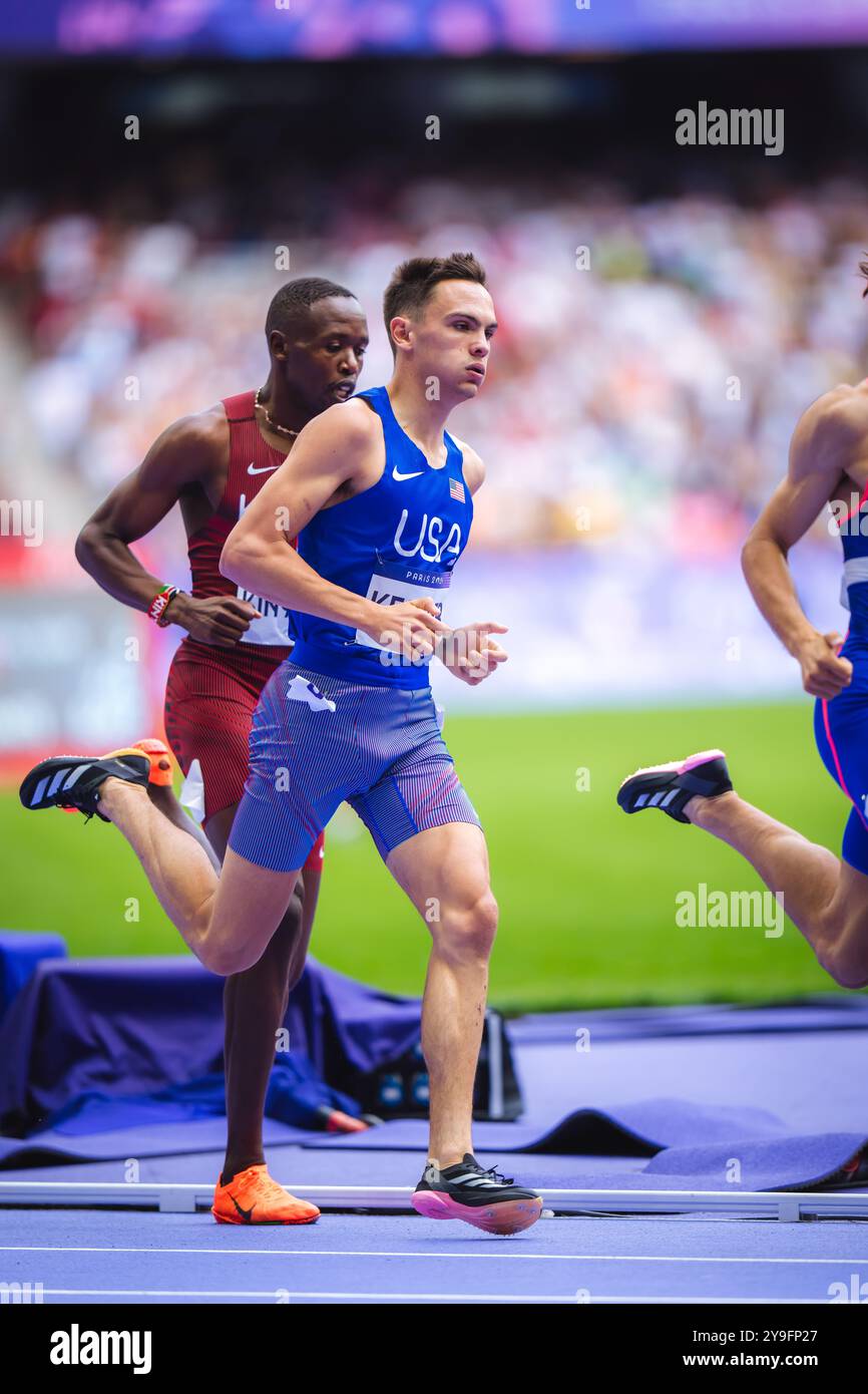 Hobbs Kessler nahm an den 800-Meter-Strecken der Olympischen Spiele ...