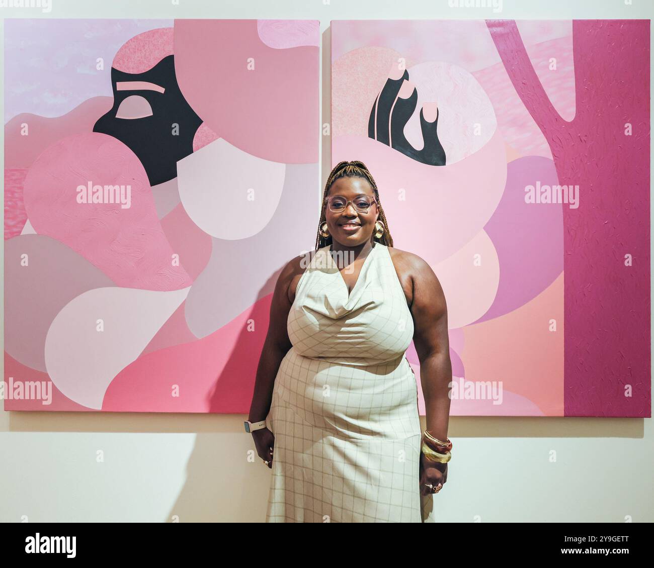 London, Großbritannien. Oktober 2024. Die Künstlerin Deborah Segun mit ...