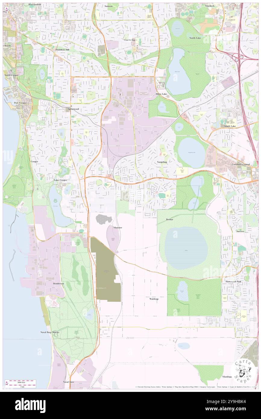 Beeliar, City of Cockburn, AU, Australien, Western Australia, s 32 8' 0 ...