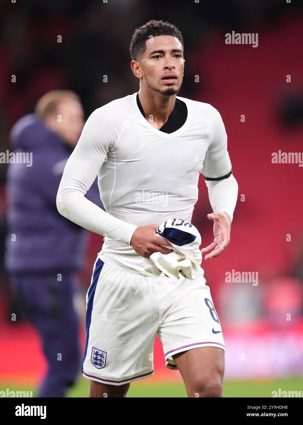 Der Englands Jude Bellingham reagiert auf das B2-Spiel der UEFA Nations ...