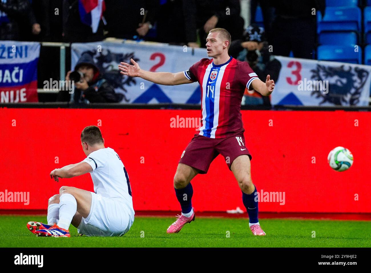 Oslo 20241010. Der slowenische David Zec und der Norweger Julian ...