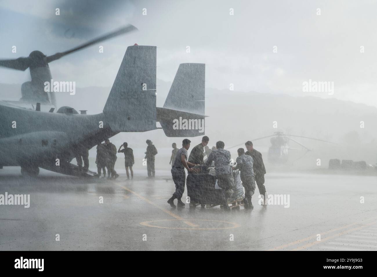 Basco, Philippinen. Oktober 2024. Die US-Marines transportieren mit der ...