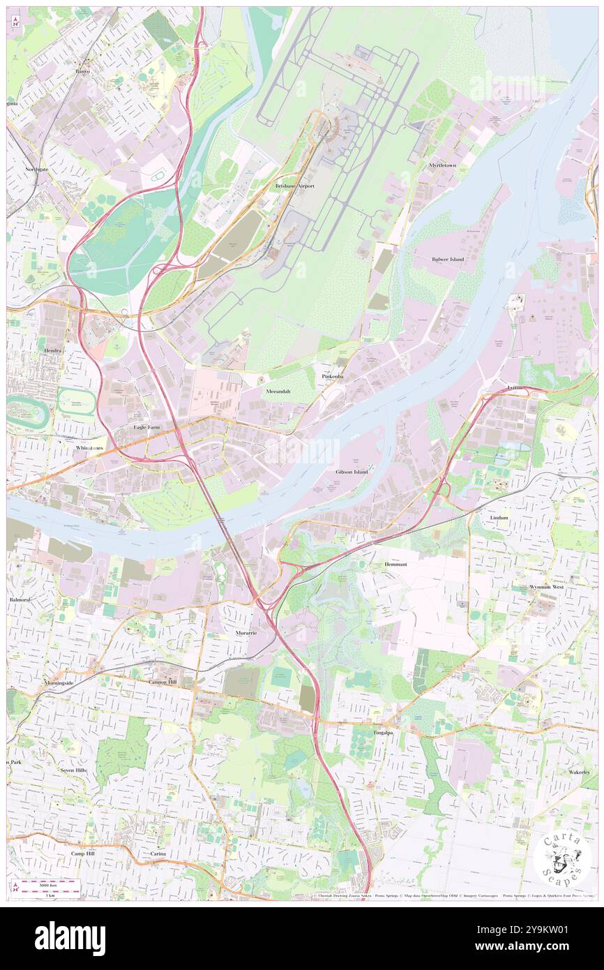 Pinkenba Cutting Rear Beacon, Brisbane, AU, Australien, Queensland, s ...