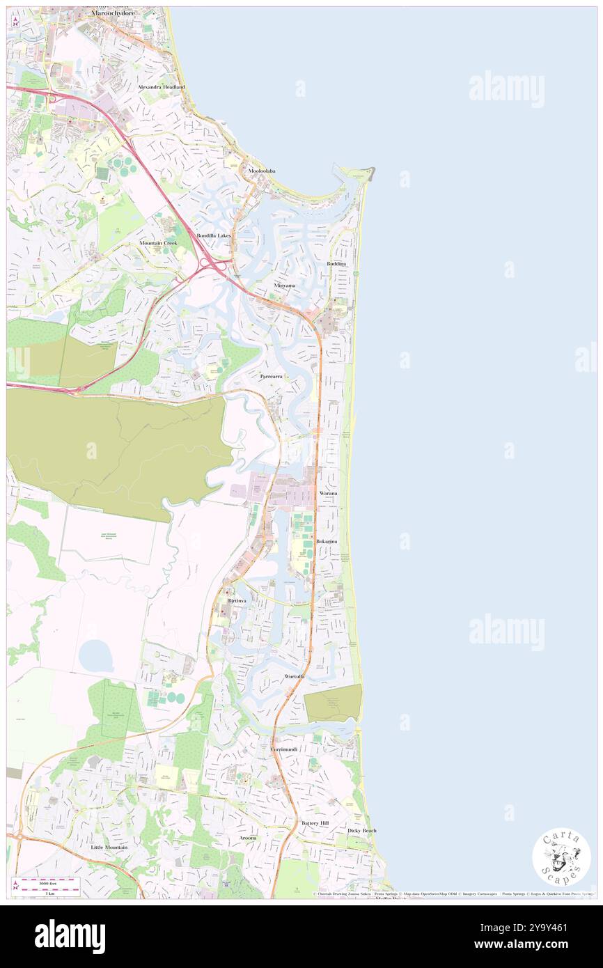 Warana, Sunshine Coast, AU, Australien, Queensland, s 26 43' 21'', N ...