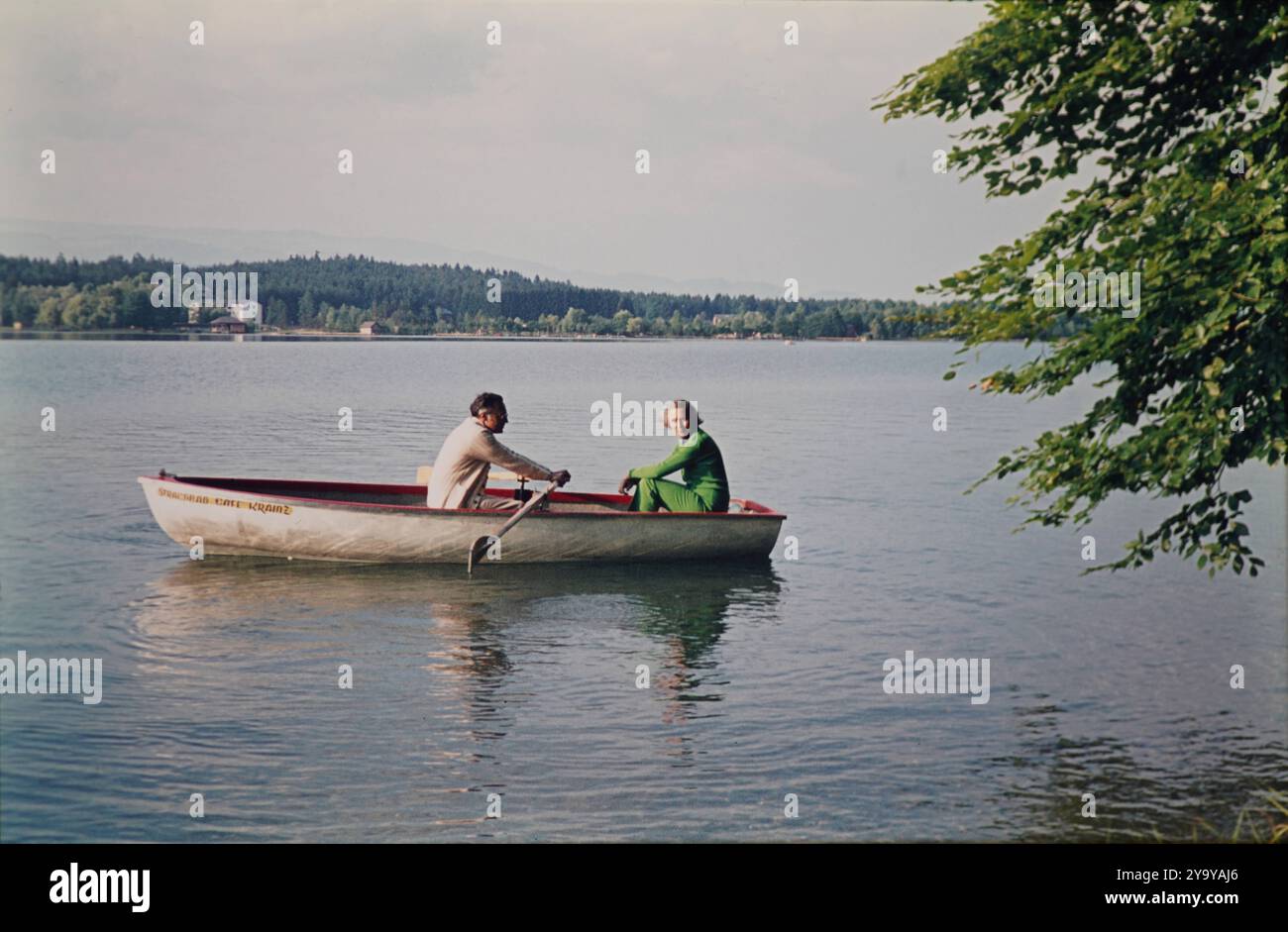 Ruderboot Austria, 20240101, Aufnahme ca. 1958, Ruderboot bei Krainz ...