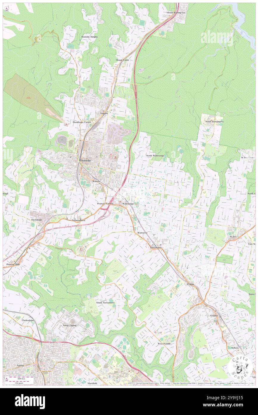 Parks and Gardens Wahroonga, , AU, Australien, New South Wales, s 33 42 ...