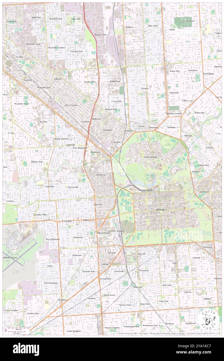 Bonython Park Tram Stop, Adelaide, AU, Australien, Südaustralien, s 34 ...