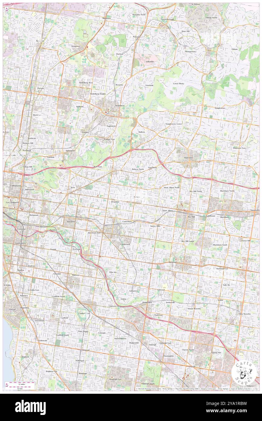 Balwyn, Boroondara, AU, Australien, Victoria, s 37 48' 32'', N 145 4 ...