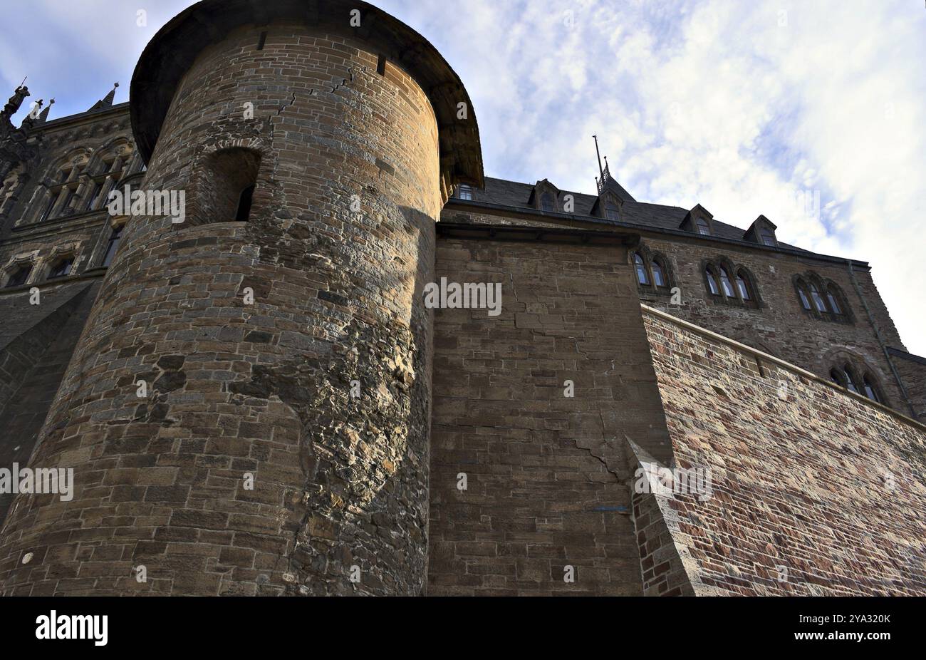 Die Burg Wernigerode war ursprünglich eine mittelalterliche Festung ...