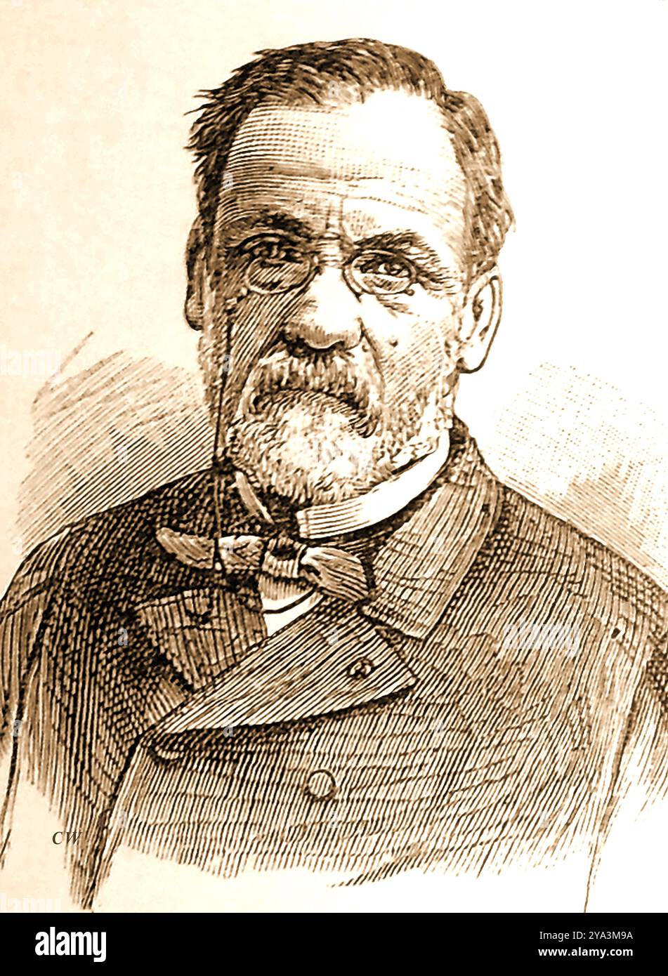 Porträt des französischen Chemikers Louis Pasteur (1822-1895). Er war ...