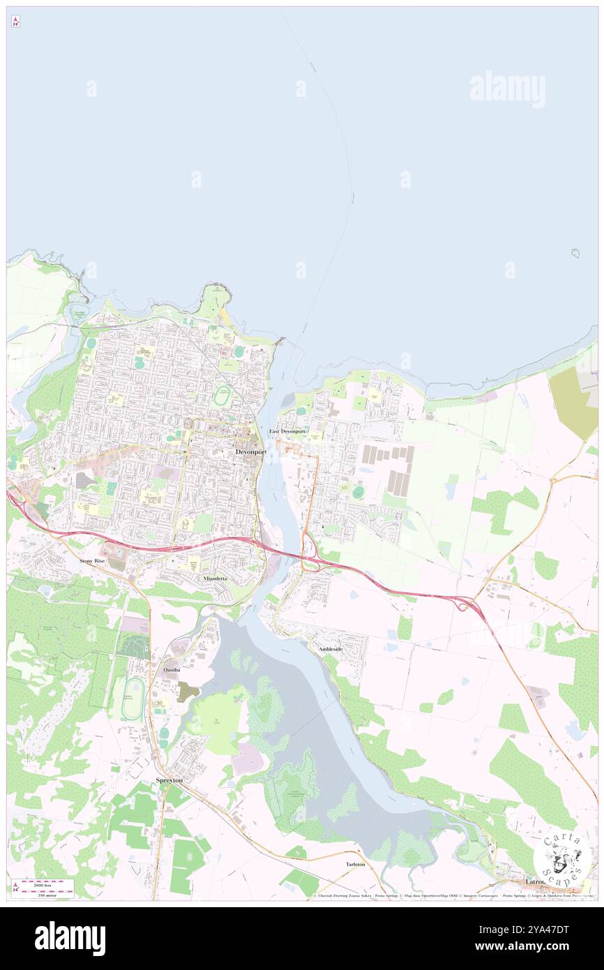 Tarleton Street Reserve, , AU, Australien, Tasmanien, s 41 10' 47''', N ...