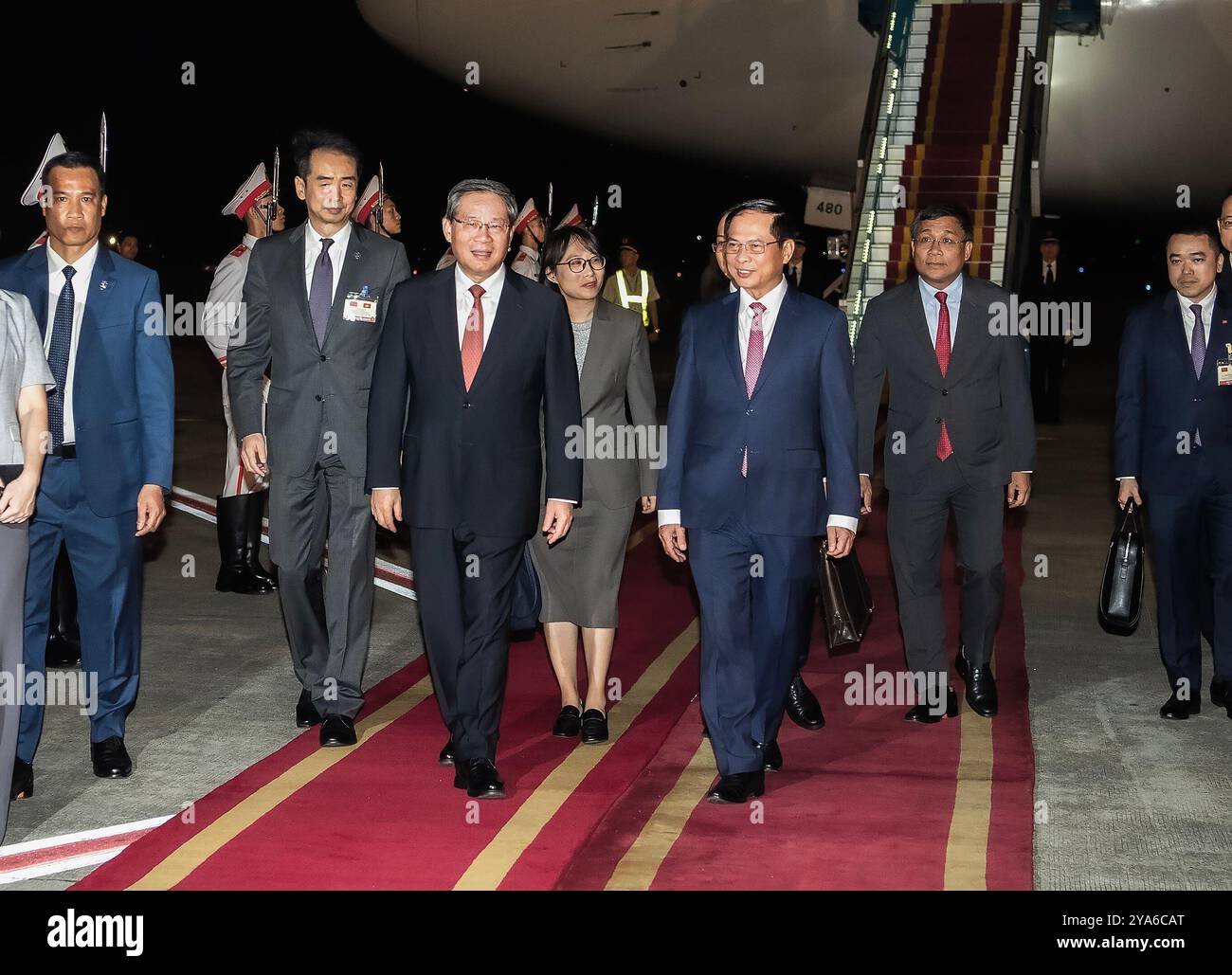 Hanoi, Vietnam. Oktober 2024. Der chinesische Premierminister Li Qiang ...