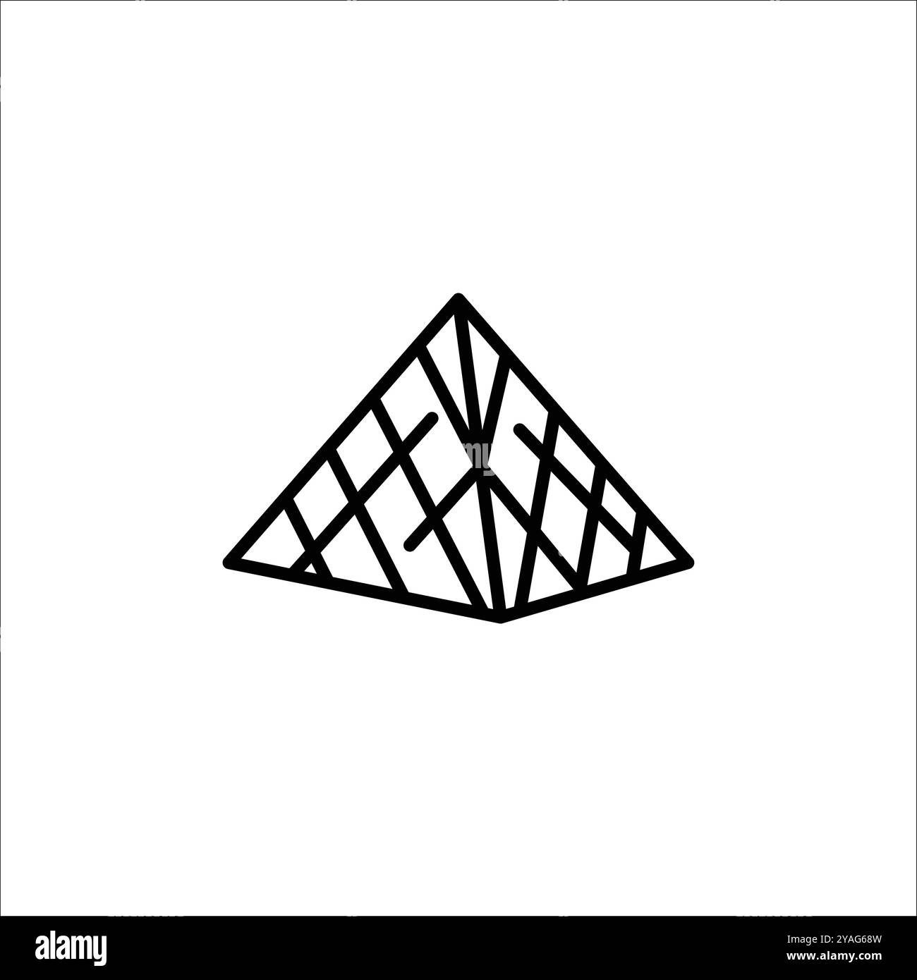 Pirámide de vidrio louvre Stock-Vektorgrafiken kaufen - Alamy