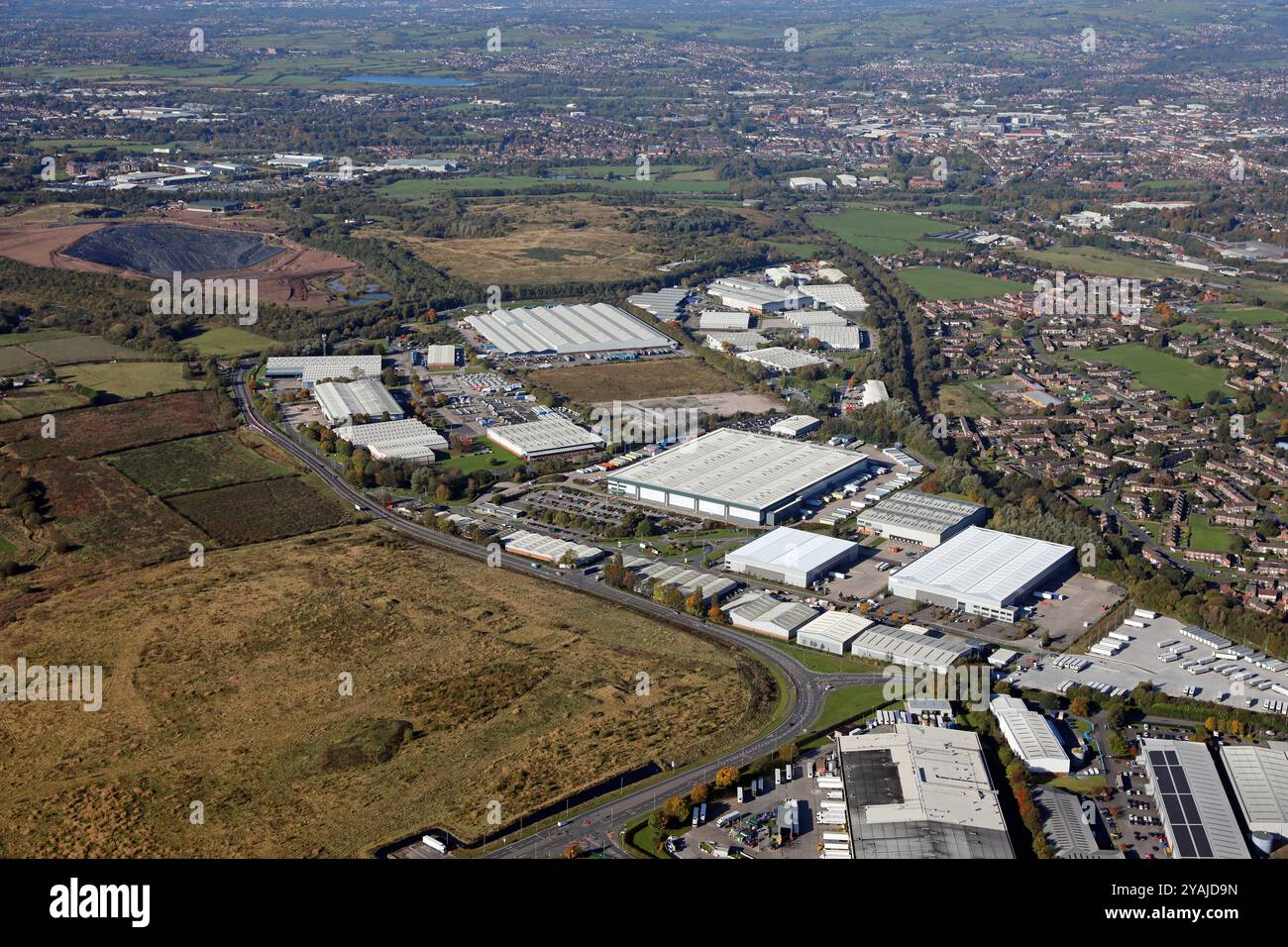 Aus der Vogelperspektive auf den Heywood Distribution Park & Pennine ...