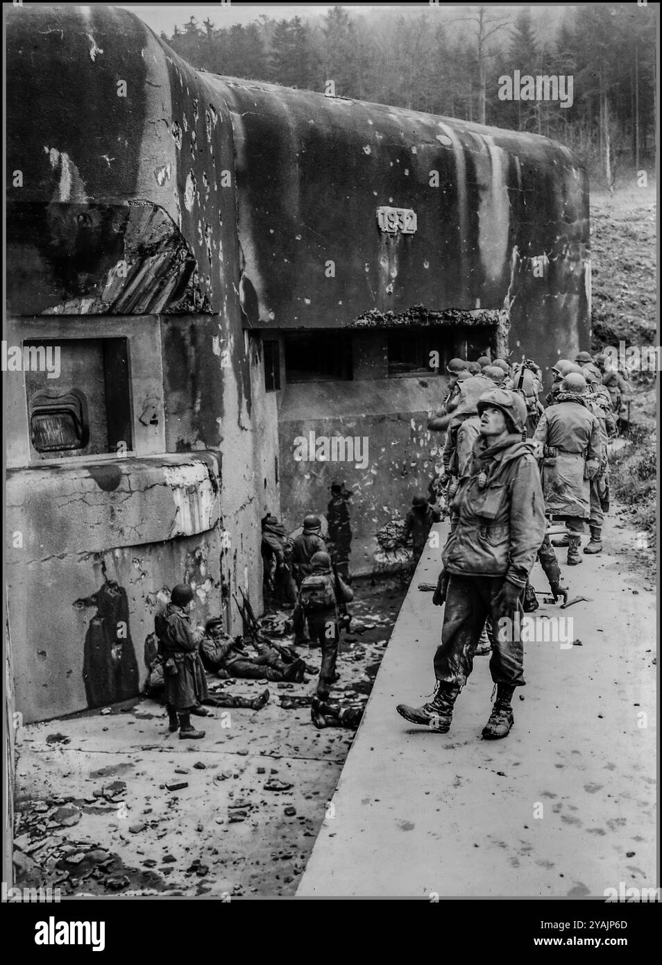 Frankreich Befreiung WW2 Maginot Line amerikanische Soldaten, die an ...