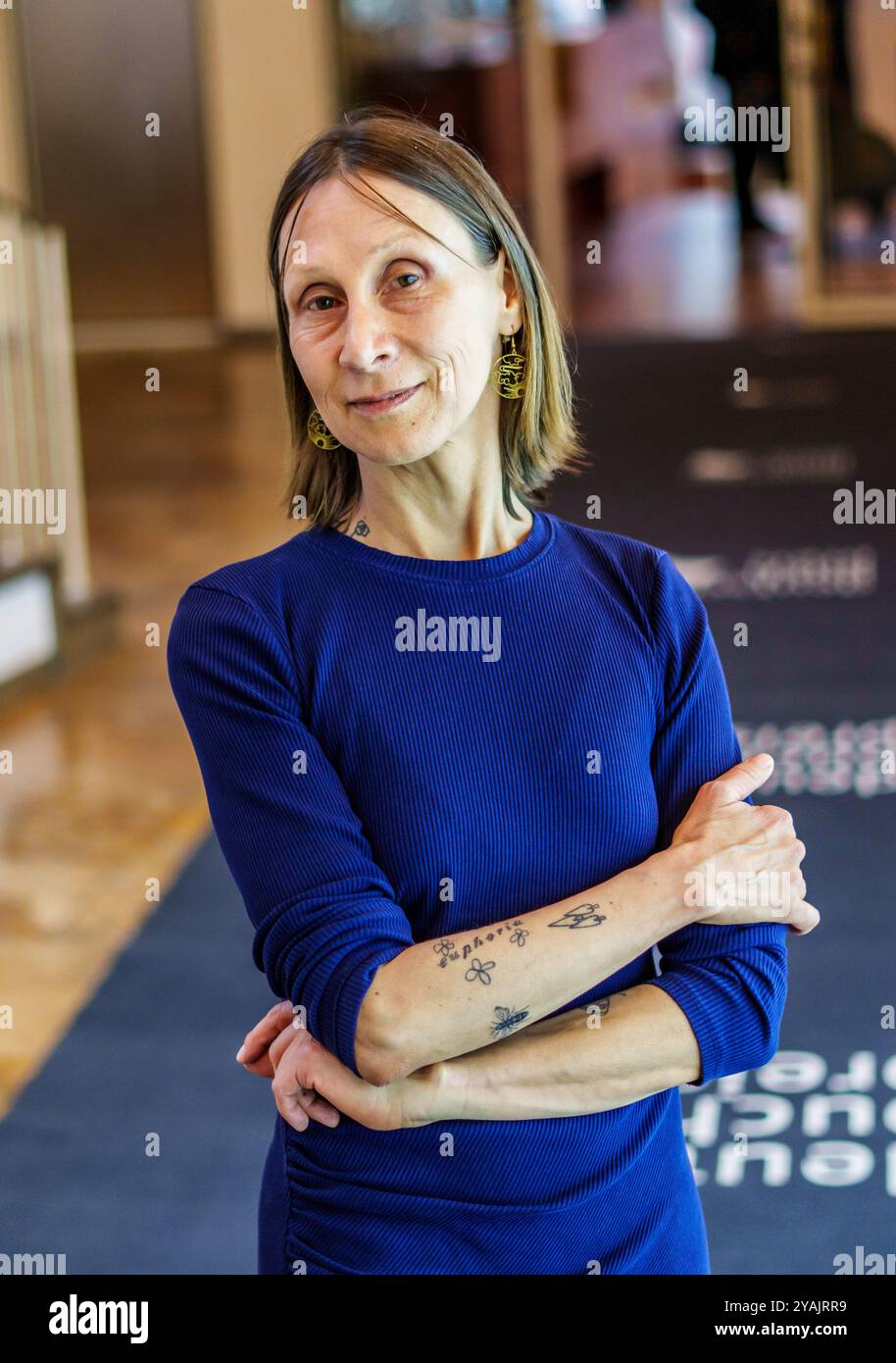 14. Oktober 2024, Hessen, Frankfurt/Main: Martina Hefter, Autorin des ...