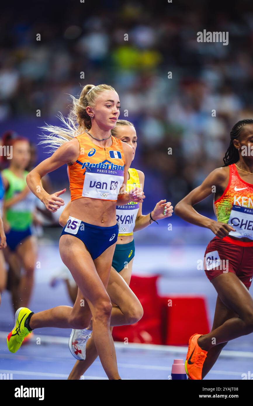Diane van es nahm an der 10,000 Meter langen Strecke der Olympischen ...