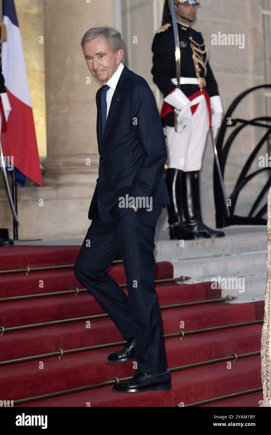Paris, Frankreich. Oktober 2024. Der Chef des LVMH Luxury Bernard ...