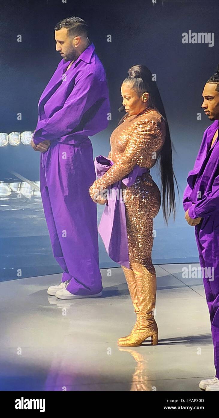 Janet Jackson lebt im Madison Square Garden, New York Stockfotografie ...