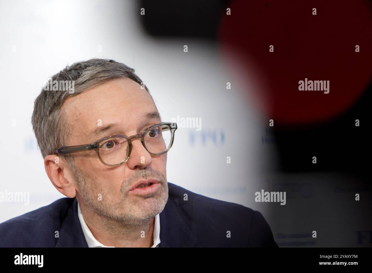 ÖSTERREICH; WIEN; 20241016; Vorsitzender der Freiheitlichen Partei Österreichs (FPOe) Herbert ...