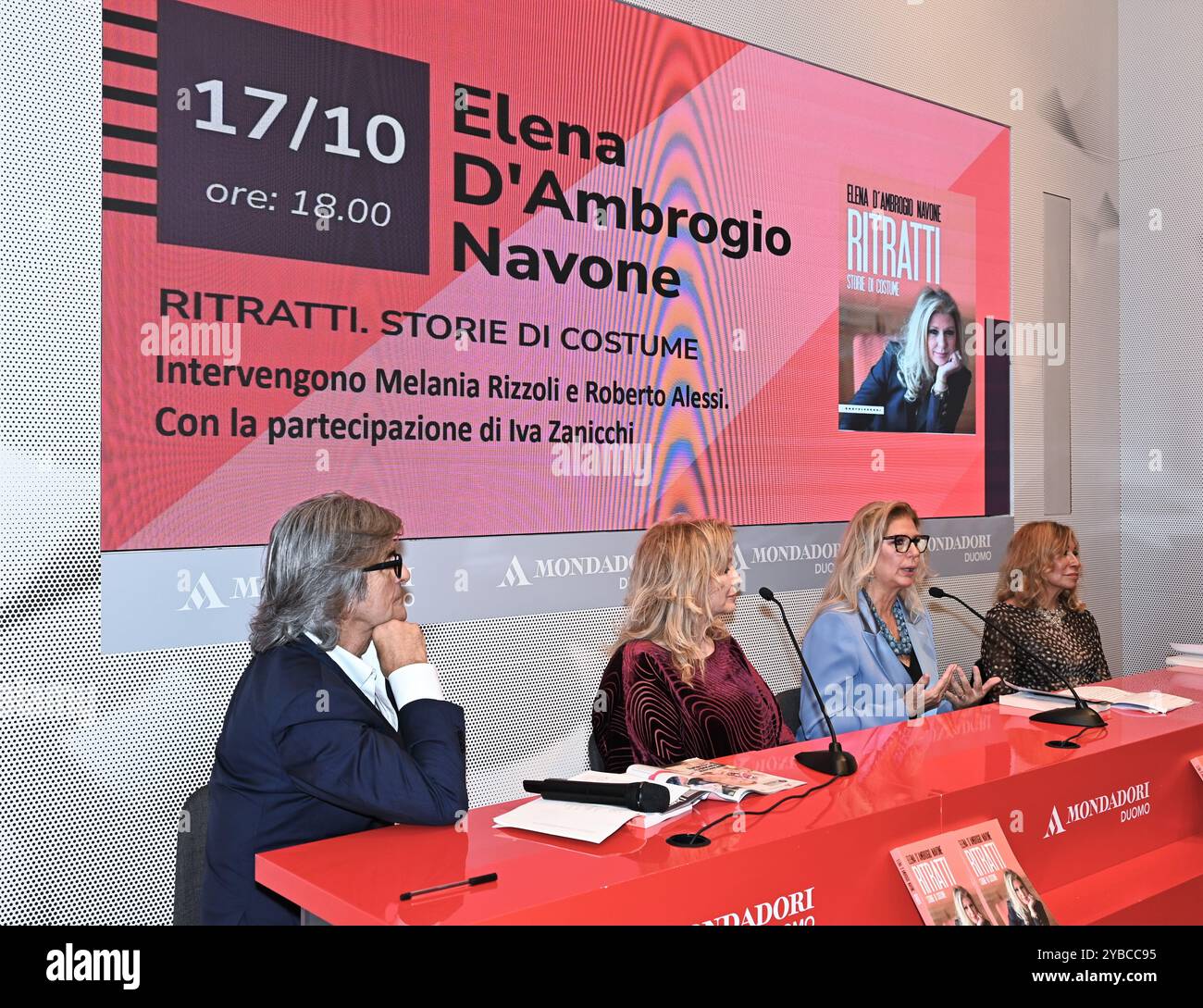 Mailand, Italien Elena D'Ambrogio Navone präsentiert das Buch Portraits ...