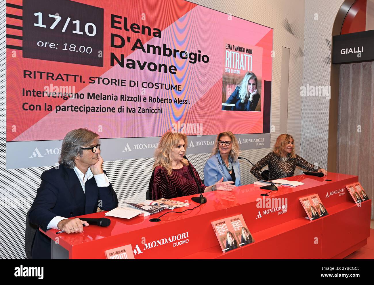 Mailand, Italien Elena D'Ambrogio Navone präsentiert das Buch Portraits ...